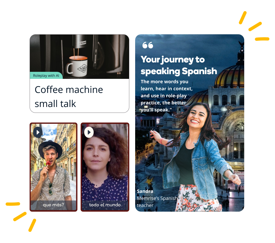 Learn a language. Memrise is authentic, useful & personalised.